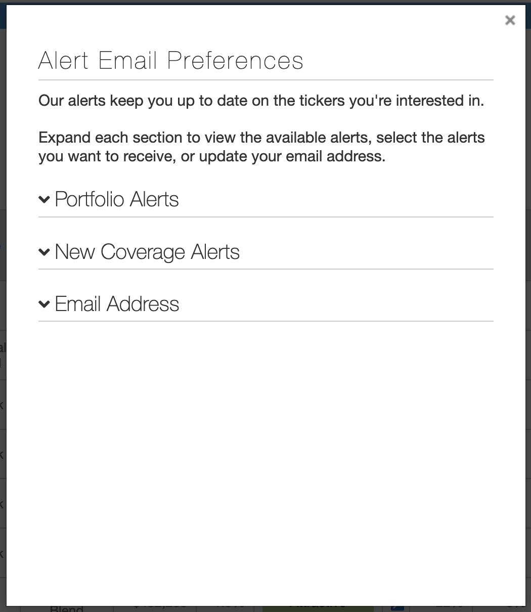 How can I set up or edit my alert emails?